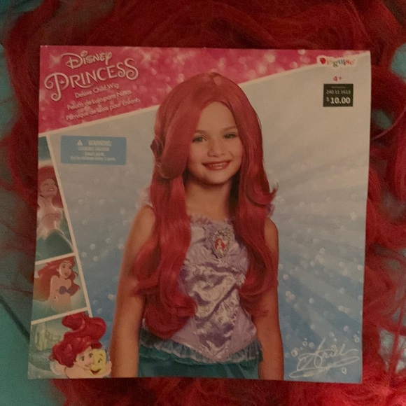 Disney | Costumes | Disney Red Ariel Wig For Girls | Poshmark